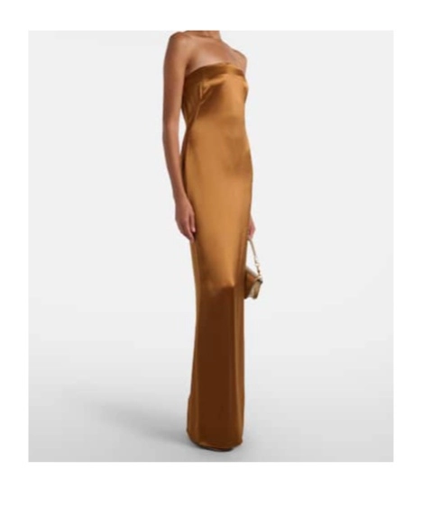 Galvan Satin Bustier Gown