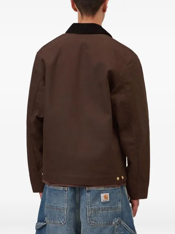 Carhartt Work In Progress Detroit Logo Patch Bomber Jacket - Red