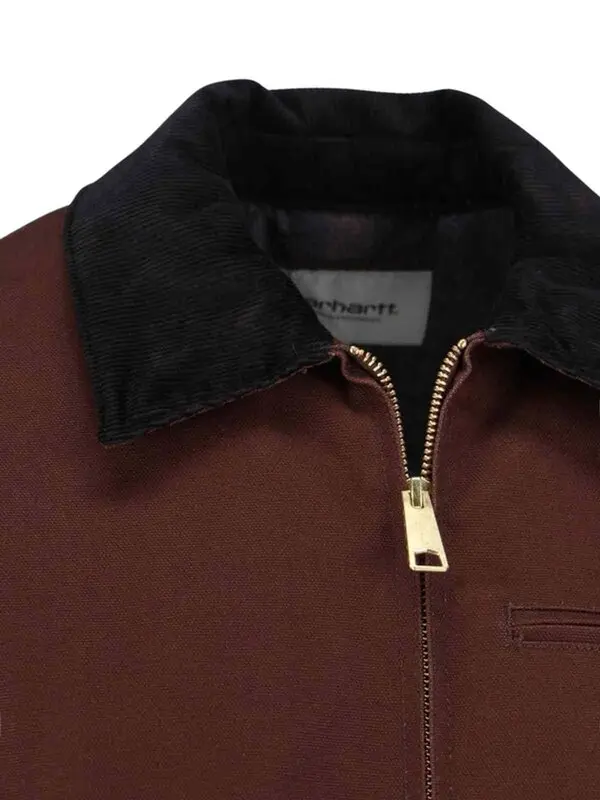 Carhartt Work In Progress Detroit Logo Patch Bomber Jacket - Red