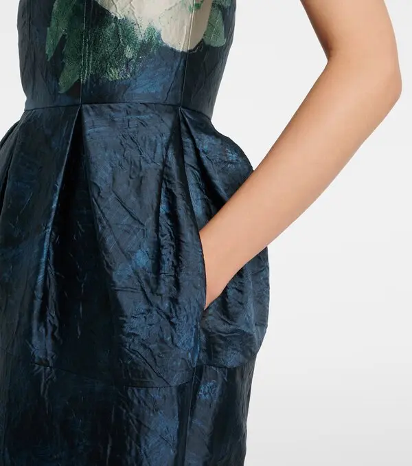Erdem Floral Jacquard Gown