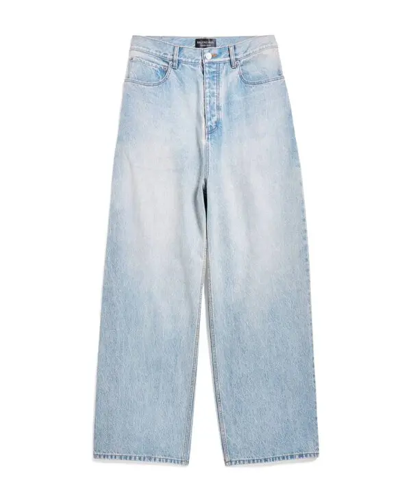Balenciaga Logo Patch Baggy Jeans