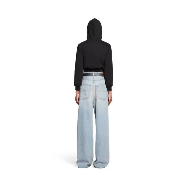 Balenciaga Logo Patch Baggy Jeans