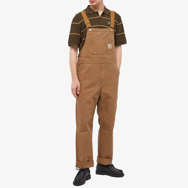 Carhartt Work In Progress Logo-patch Straight-leg Dungarees