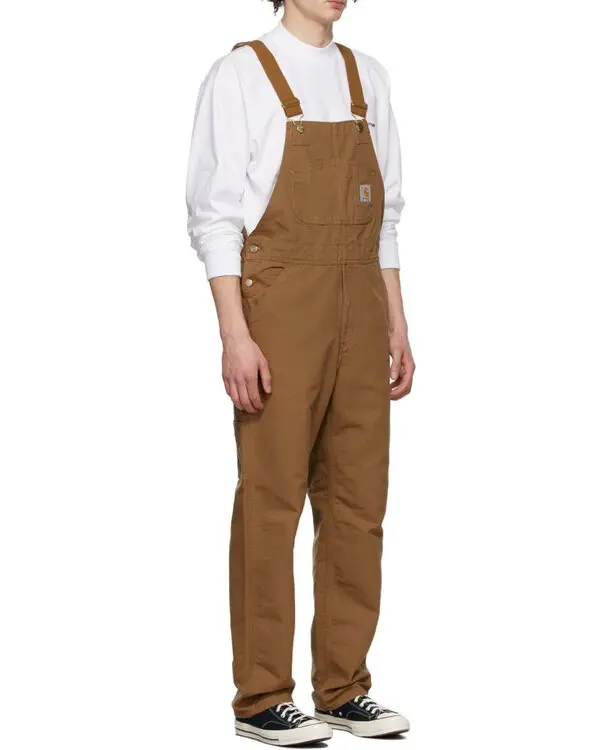 Carhartt Work In Progress Logo-patch Straight-leg Dungarees