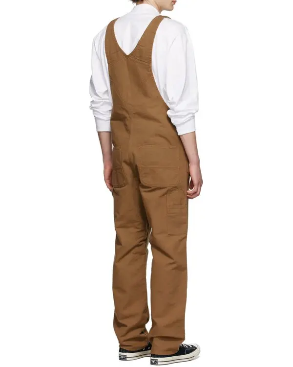 Carhartt Work In Progress Logo-patch Straight-leg Dungarees