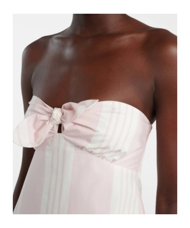 Posse Rosie Striped Cotton Midi Dress