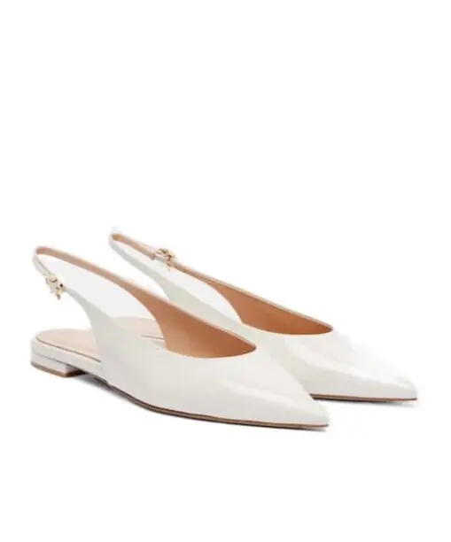 GIANVITO ROSSI Patent Leather Slingback Flats