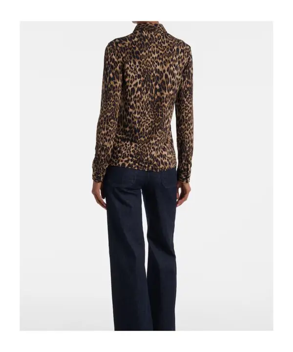 NILI LOTAN Celestine Leopard-print Shirt