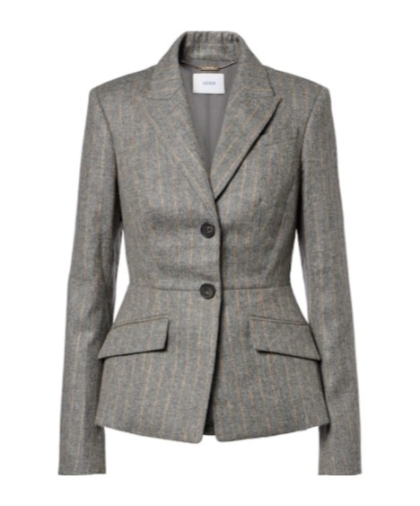 Erdem Pinstripe Wool And Mohair Blazer - Gray