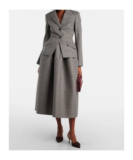 Erdem Pinstripe Wool And Mohair Blazer