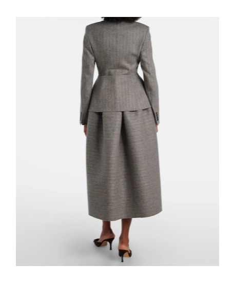 Erdem Pinstripe Wool And Mohair Blazer
