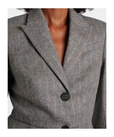Erdem Pinstripe Wool And Mohair Blazer