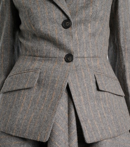 Erdem Pinstripe Wool And Mohair Blazer