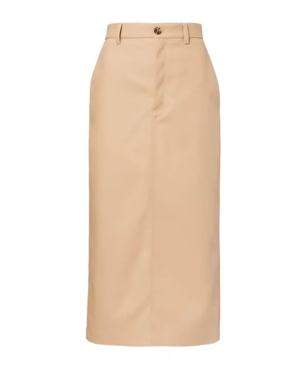 Wardrobe.NYC High-waisted Skirt - Nude