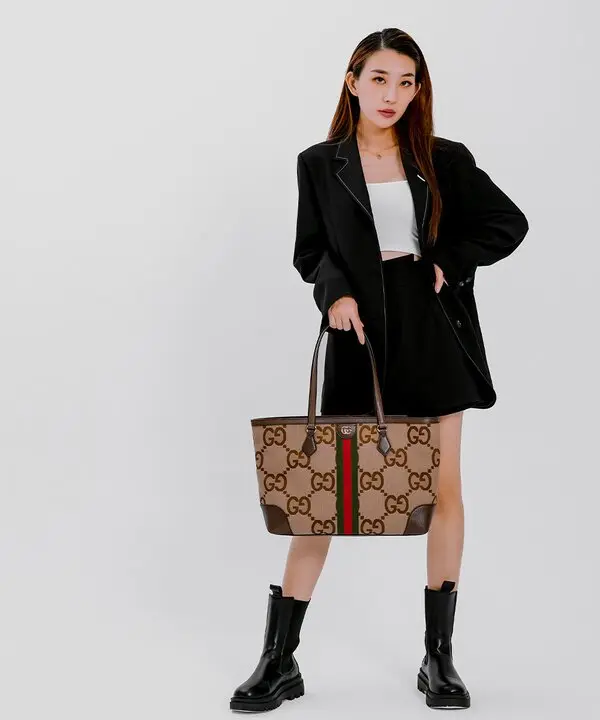 Gucci Ophidia Jumbo-gg Medium Tote