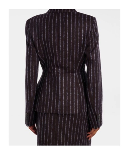 Erdem Pinstripe Wool And Mohair Blazer