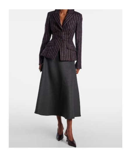Erdem Pinstripe Wool And Mohair Blazer