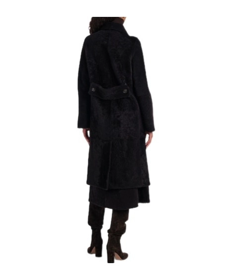 YVES SALOMON Double-breasted Shearling Coat