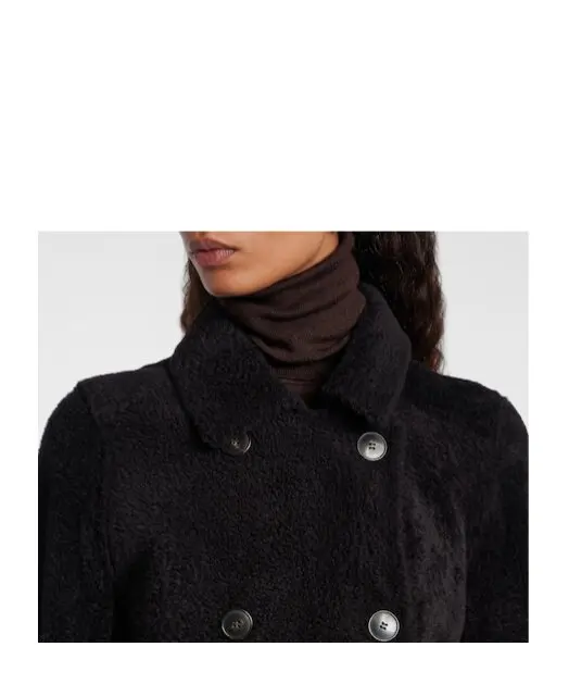 YVES SALOMON Double-breasted Shearling Coat