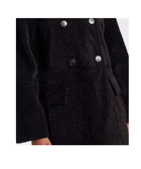 YVES SALOMON Double-breasted Shearling Coat