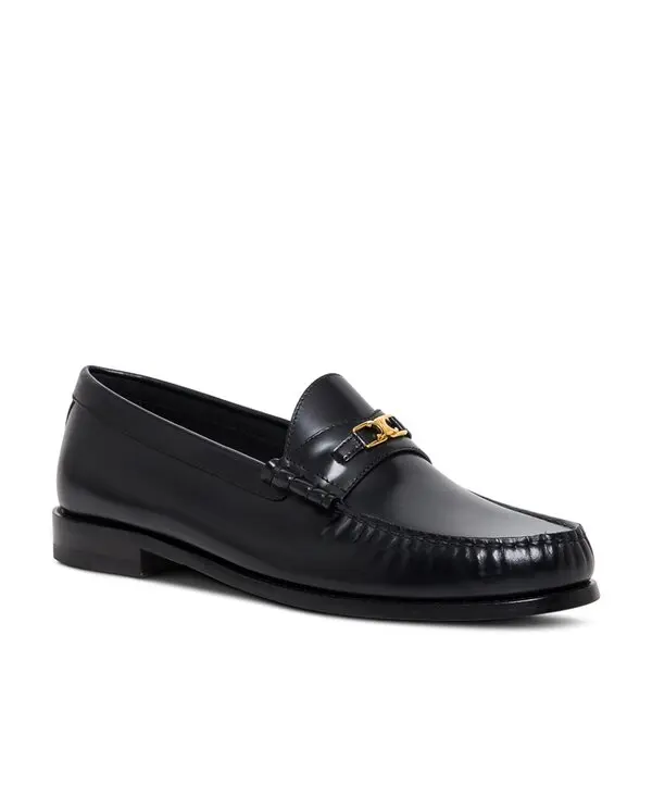 Celine Luco Triomphe Loafer In Polished Calfskin