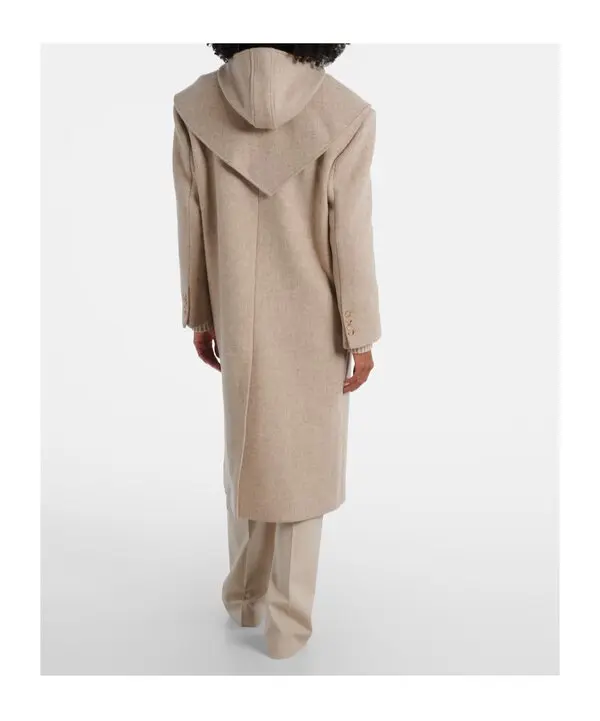 Magda Butrym Long Sleeved Wool Silk Coat