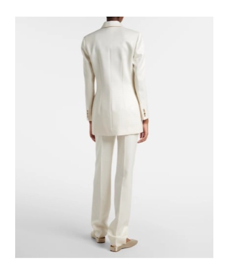 Calvin Klein Lucia High-rise Wool And Silk Slim Pants