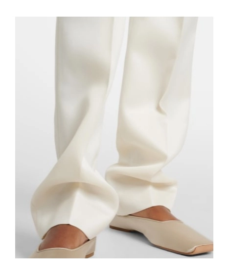 Calvin Klein Lucia High-rise Wool And Silk Slim Pants
