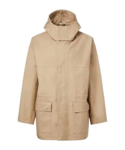 Auralee Hooded Cotton Gabardine Jacket