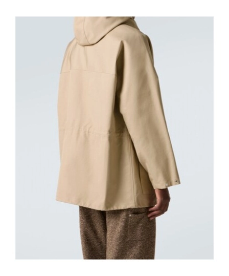 Auralee Hooded Cotton Gabardine Jacket