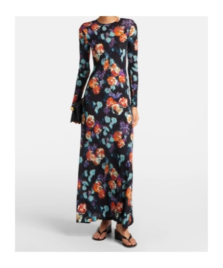 Ulla Johnson Amari Printed Jersey Maxi Dress