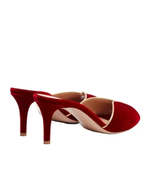 GIANVITO ROSSI Leather-trimmed Velvet Mules