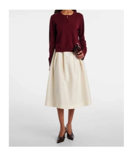 Erdem Embroidered Cashmere And Wool Cardigan