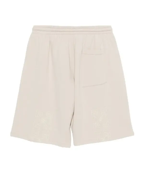 Off-White Elastic Waist Shorts
