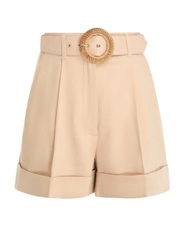 Zimmermann Buckle Belt Shorts