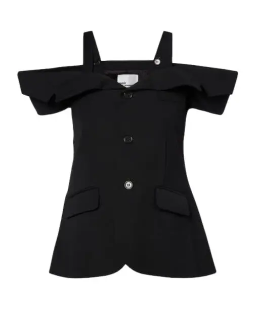 Comme Des Garçons Cutout Wool Top