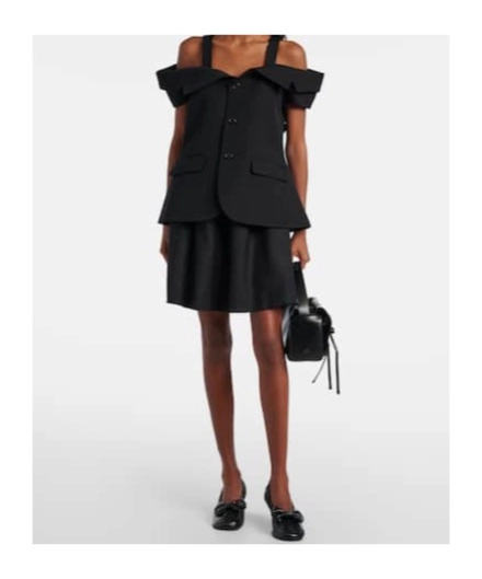Comme Des Garçons Cutout Wool Top