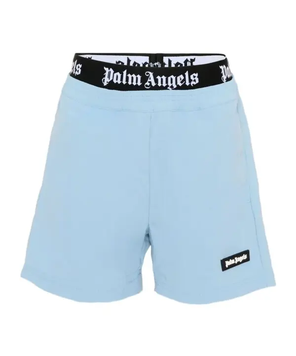 Palm Angels Logo Swimming Trunks - Blue