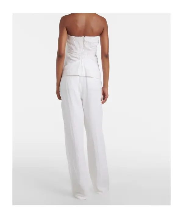 Tove Izel Draped Linen Top