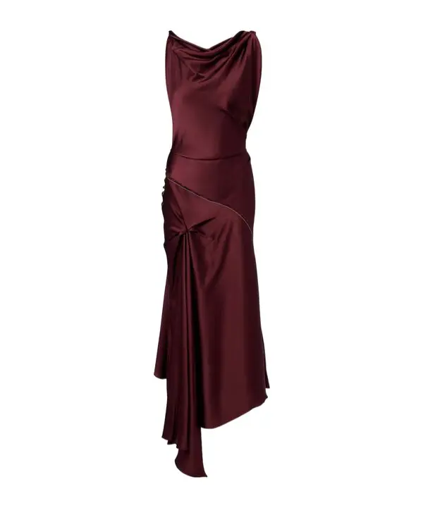 Victoria Beckham Asymmetrical Midi Dress