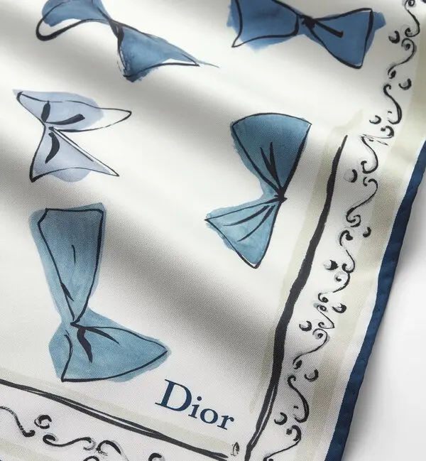 Dior Dioriviera Bows Square Scarf