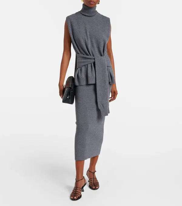 RÓHE Layered Turtleneck Dress