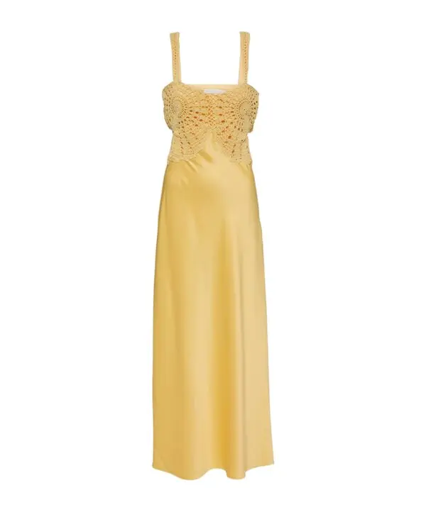 Simkhai Crocheted Detail Dress