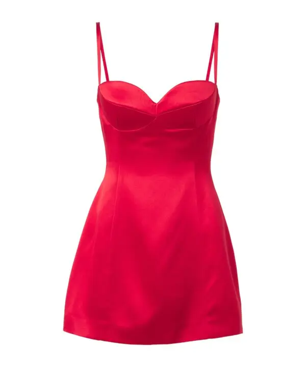 Magda Butrym Silk And Wool Satin Minidress