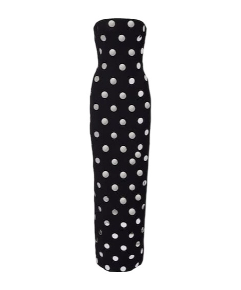 David Koma Polka-dot Gown