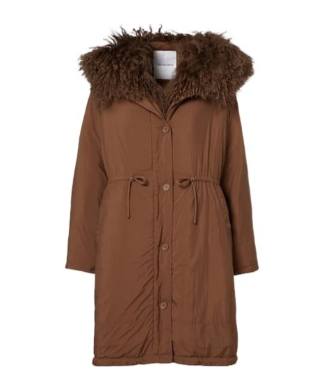 YVES SALOMON Shearling-trimmed Down Coat
