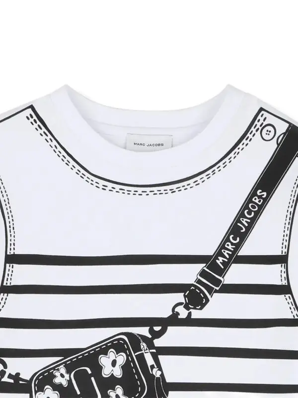 Marc Jacobs Short Sleeve T-shirt Dress With Graphic Print