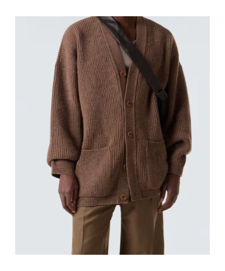 LEMAIRE Oversized Ribbed-knit Wool Cardigan