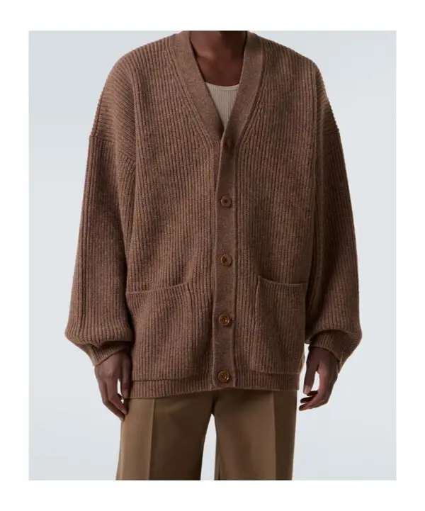 LEMAIRE Oversized Ribbed-knit Wool Cardigan