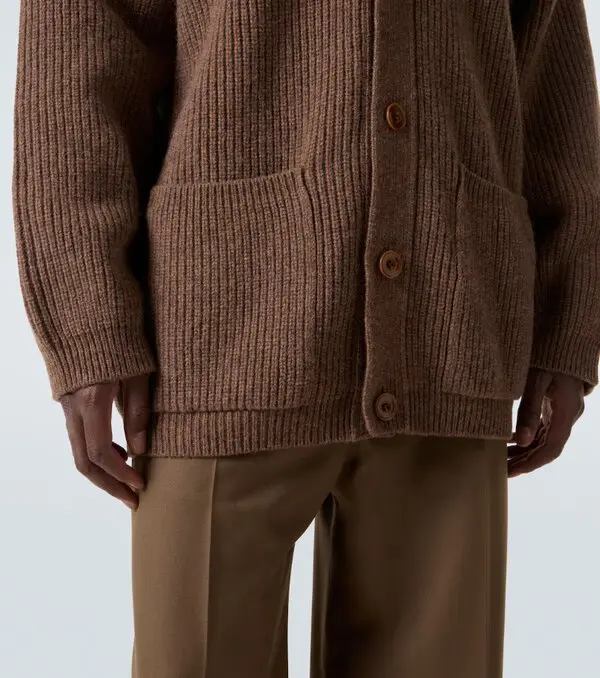 LEMAIRE Oversized Ribbed-knit Wool Cardigan